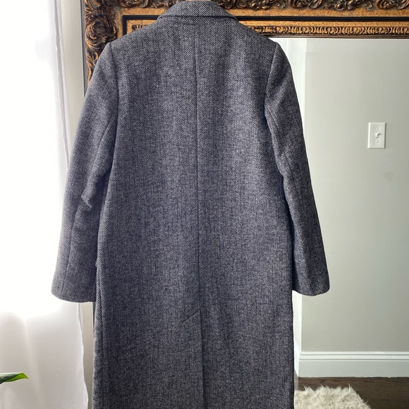 Mango | Jackets & Coats | Nwt Mango Grey Herringbone Lapel Structured ...